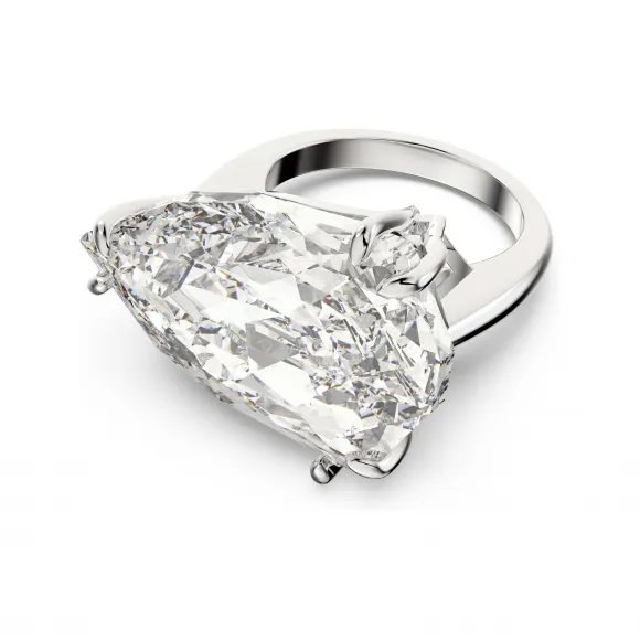 施华洛世奇/Swarovski Mesmera 个性戒指 三菱形切割 白色 镀铑 5600856-小迈步海淘品牌官网