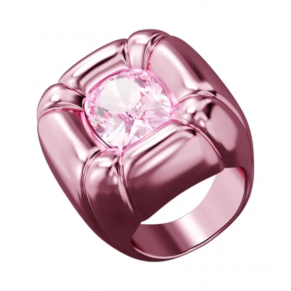 施华洛世奇/Swarovski Dulcis 个性戒指 枕形切割 粉红色 5601579-小迈步海淘品牌官网