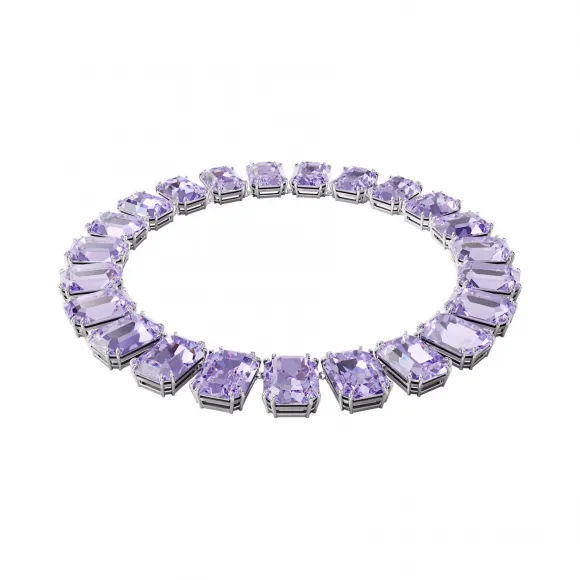 施华洛世奇/Swarovski Millenia 项链 八角形切割 紫色 镀铑 5609701-小迈步海淘品牌官网