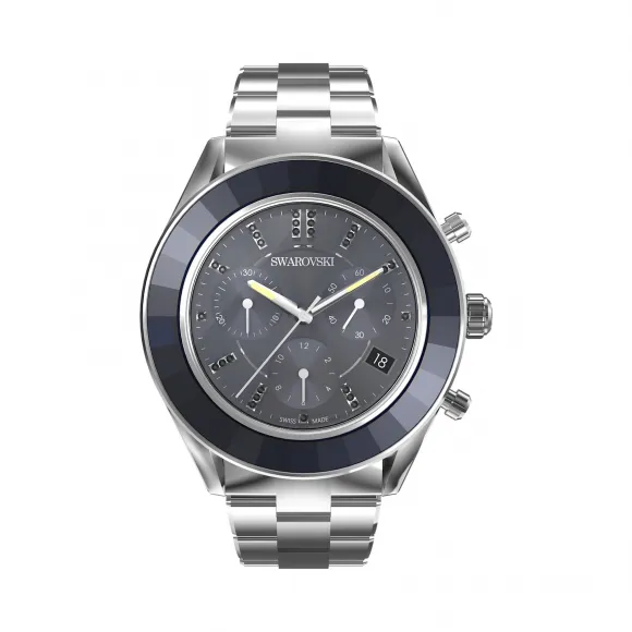 施华洛世奇/Swarovski Octea Lux Sport 腕表 瑞士制造 金属手链 蓝色 不锈钢 5610481-小迈步海淘品牌官网