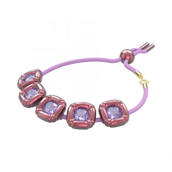 施华洛世奇/Swarovski Dulcis 手链 枕形切割 玫瑰金色调 5613731-小迈步海淘品牌官网