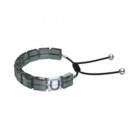 施华洛世奇/Swarovski Letra 手链 马蹄铁 灰色 镀铑 5615000-小迈步海淘品牌官网