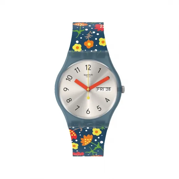 斯沃琪/Swatch 繁花满园手表-THE MARCH COLLECTION 34.00 mm 生物源材质 石英表 SO28N704-小迈步海 ...