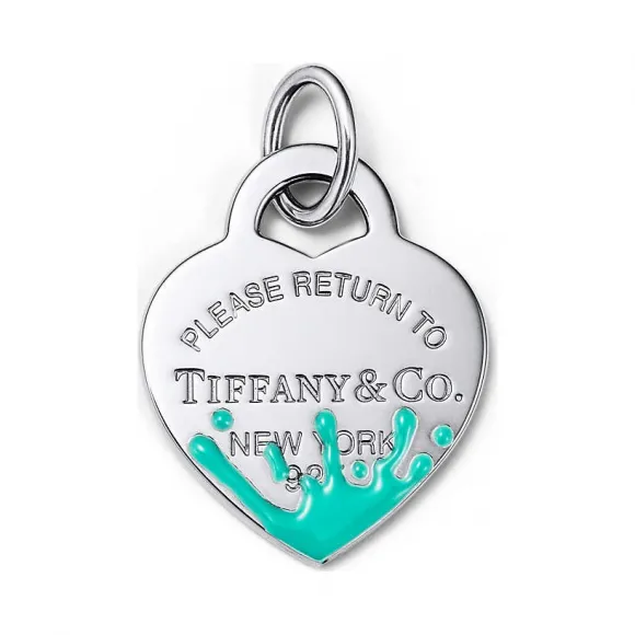 蒂芙尼/Tiffany Return to Tiffany™ 系列彩色水花心形纯银吊饰 中号 GRP10376-小迈步海淘品牌官网