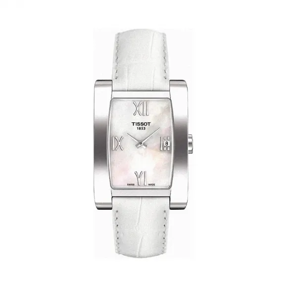 天梭 Tissot T-Lady系列 皮革 石英机芯 女表 T007.309.16.113.00-小迈步海淘品牌官网