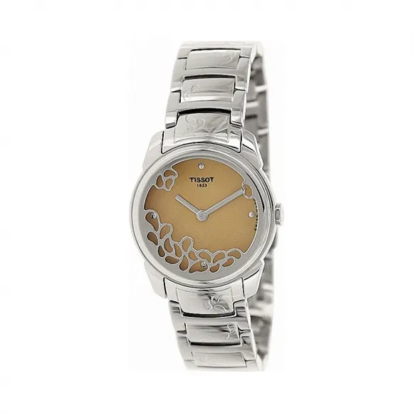 天梭 Tissot T-Lady系列 精钢 石英机芯 女表 T017.209.11.021.00-小迈步海淘品牌官网