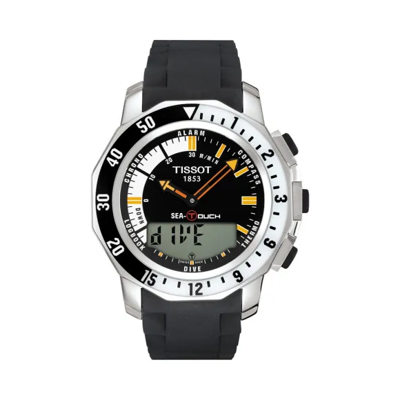 天梭 Tissot T-Touch系列 橡胶 石英机芯 男表 T026.420.17.281.00-小迈步海淘品牌官网