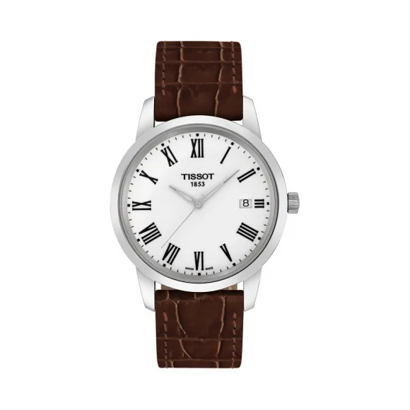 天梭 Tissot T-Classic系列 牛皮 石英机芯 男表 T033.410.16.013.00-小迈步海淘品牌官网