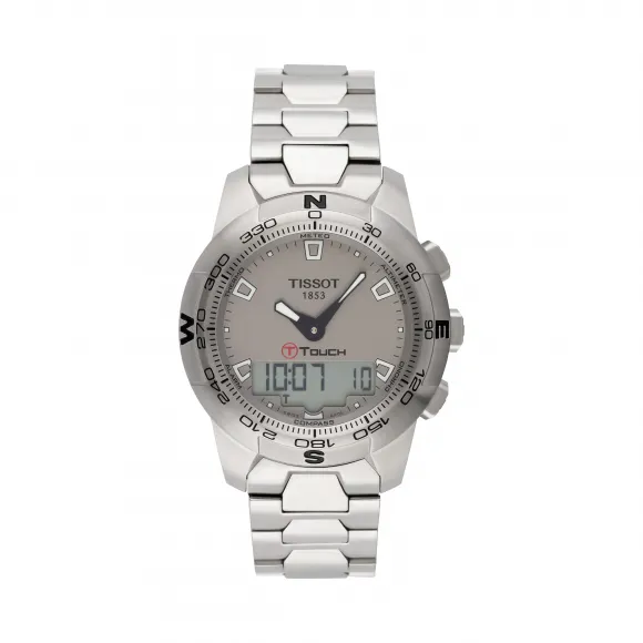 天梭 Tissot T-Touch系列 精钢 石英机芯 男表 T047.420.11.071.00-小迈步海淘品牌官网