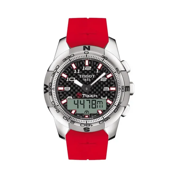 天梭 Tissot T-Touch系列 硅质 石英机芯 男表 T047.420.47.207.03-小迈步海淘品牌官网