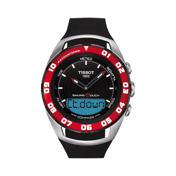 天梭 Tissot T-Touch系列 橡胶 石英机芯 男表 T056.420.27.051.00-小迈步海淘品牌官网