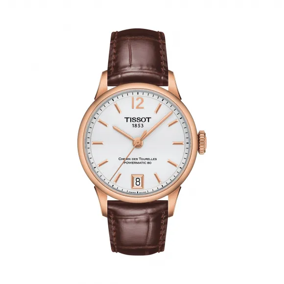 天梭 Tissot T-Classic系列 皮革 自动机械机芯 女表 T099.207.36.037.00-小迈步海淘品牌官网