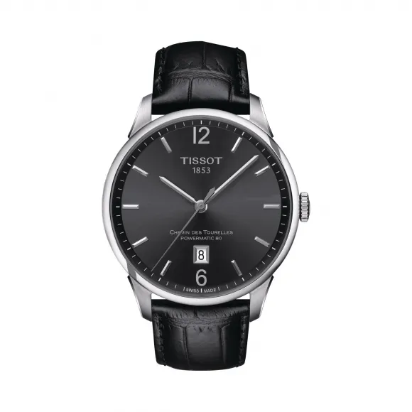 天梭 Tissot T-Classic系列 皮革 自动机械机芯 男表 T099.407.16.447.00-小迈步海淘品牌官网