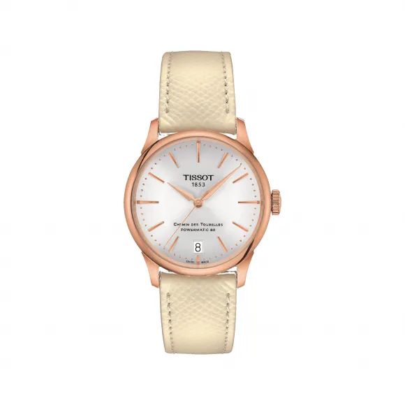 天梭/Tissot 经典系列系列 34.00MM 316L精钢表壳，玫瑰金PVD镀层 自动机械机芯 女表 T139.207.36.031.00 ...