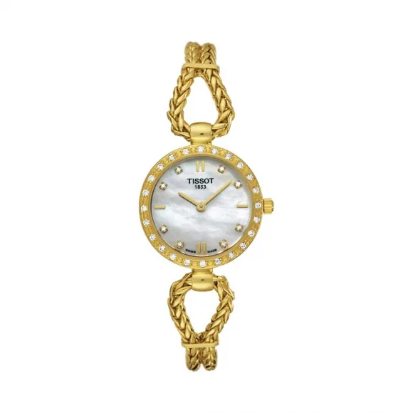 天梭 Tissot T-Gold系列 18K 黄金 石英机芯 女表 T74.3.115.76-小迈步海淘品牌官网