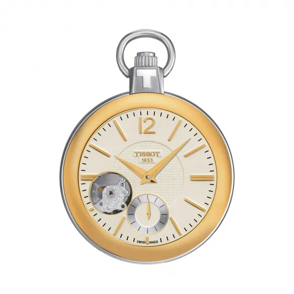 天梭 Tissot T-Pocket系列 合成材料 自动机械机芯 怀表 T853.405.29.267.00-小迈步海淘品牌官网