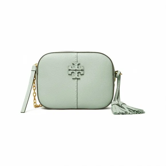 汤丽柏琦/Tory Burch BLUE CELADON Cow Leather 相机包 64447-473-小迈步海淘品牌官网