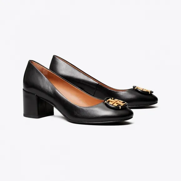 汤丽柏琦/Tory Burch Multi-Logo Extended Width 高跟鞋 78776-006-小迈步海淘品牌官网