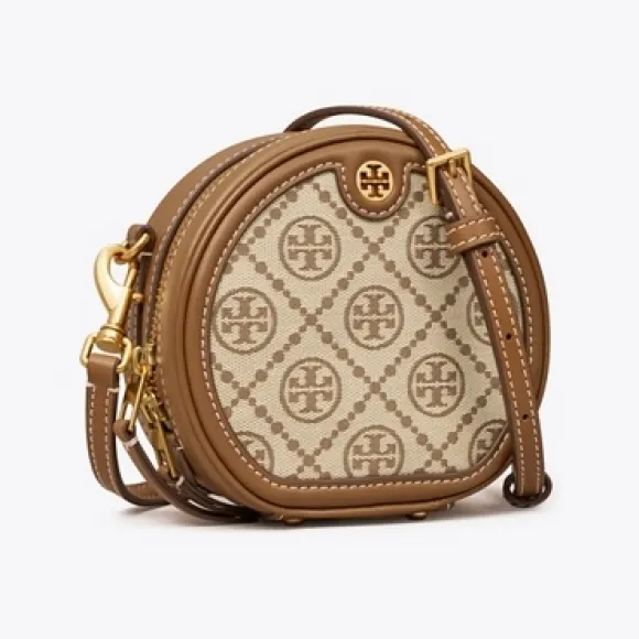 汤丽柏琦/Tory Burch T Monogram 迷你提花圆饼包 88299-371-小迈步海淘品牌官网
