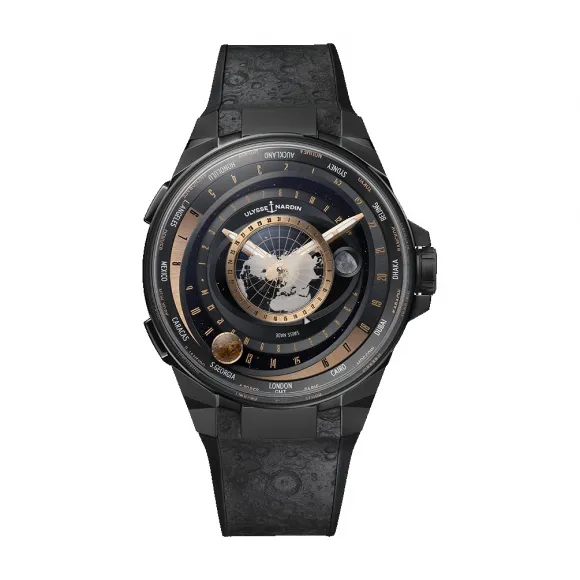雅典/Ulysse Nardin Blast系列 45MM 陶瓷制品 自动机械机芯 男表 1063-400-2A-3B-小迈步海淘品牌官网