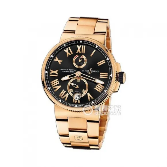雅典/Ulysse Nardin 航海系列 18k玫瑰金 自动机械 男表 1186-122-8M-42-小迈步海淘品牌官网