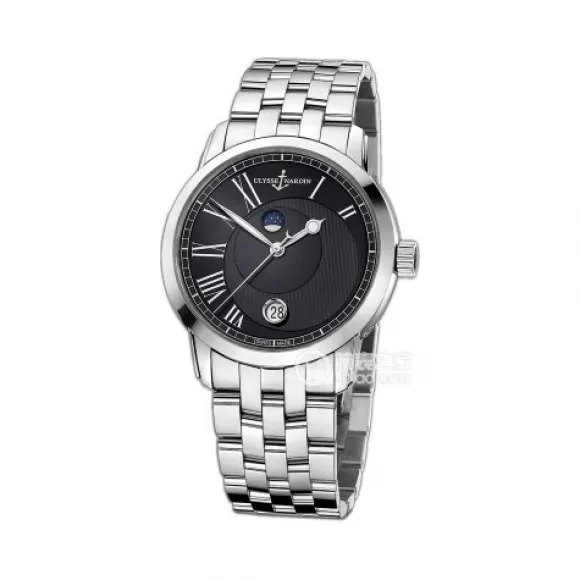 雅典/Ulysse Nardin 鎏金系列 不锈钢 自动机械 男表 8293-122-7-422-小迈步海淘品牌官网