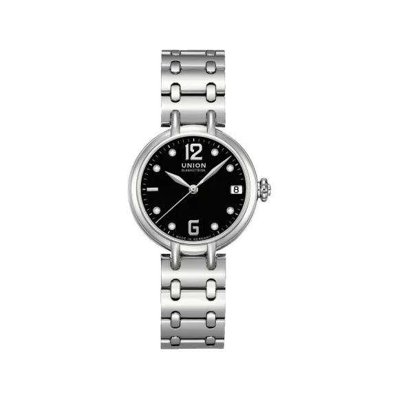 宇联/Union Glashuette SIRONA 系列 32.00 MM 316L 精钢 自动机械机芯 女表 D006.207.11.056.00-小迈步海淘品牌官网