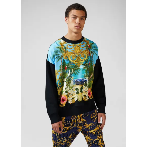 Versace Tropical Island印花卫衣 EB7GVA743-ESI600_E983-小迈步海淘品牌官网