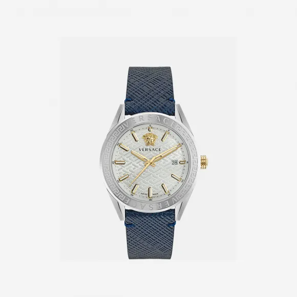 范思哲/Versace Men's V-Code腕表 PVE6A001-P0023-PNUL-小迈步海淘品牌官网