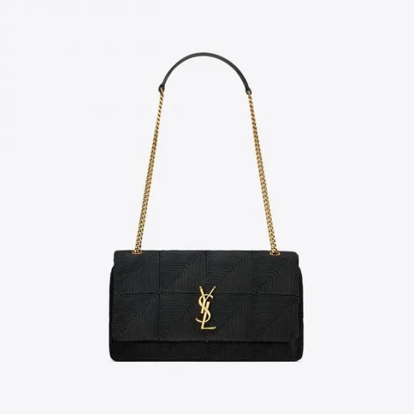 伊夫圣罗兰/Yves Saint laurent jamie中号“carré rive gauche”纹理缎面手袋 515821FABV31000-小迈步海淘品牌官网
