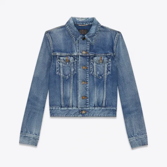 伊夫圣罗兰/Yves Saint laurent denim jacket indigo vintage blue 550244-小迈步海淘品牌官网