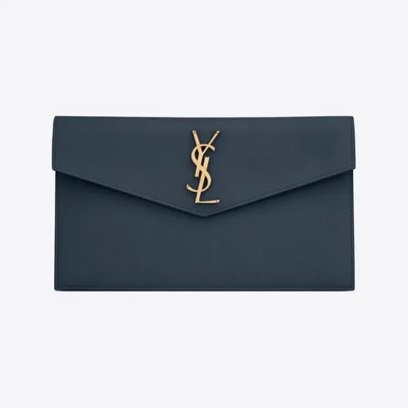 伊夫圣罗兰/Yves Saint laurent uptown粒面压印皮革手拿包 5657391GF0J4227-小迈步海淘品牌官网