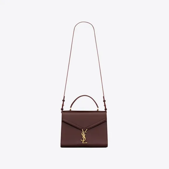 伊夫圣罗兰/Yves Saint laurent cassandra box saint laurent皮革中号手提包 ...