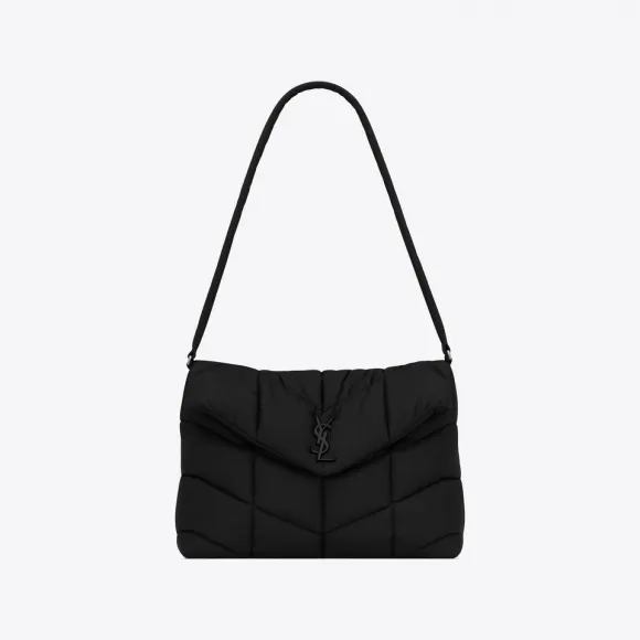 伊夫圣罗兰/Yves Saint laurent puffer econyl®再生尼龙膨胀式邮差包 733630FABFL1000-小迈步海淘品牌官网