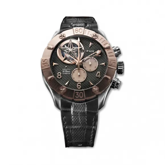 真力时/Zenith Defy Classic 18kt 玫瑰金/精钢 自动机械机芯 男表 86.0526.4035-21.C648-小迈步海 ...